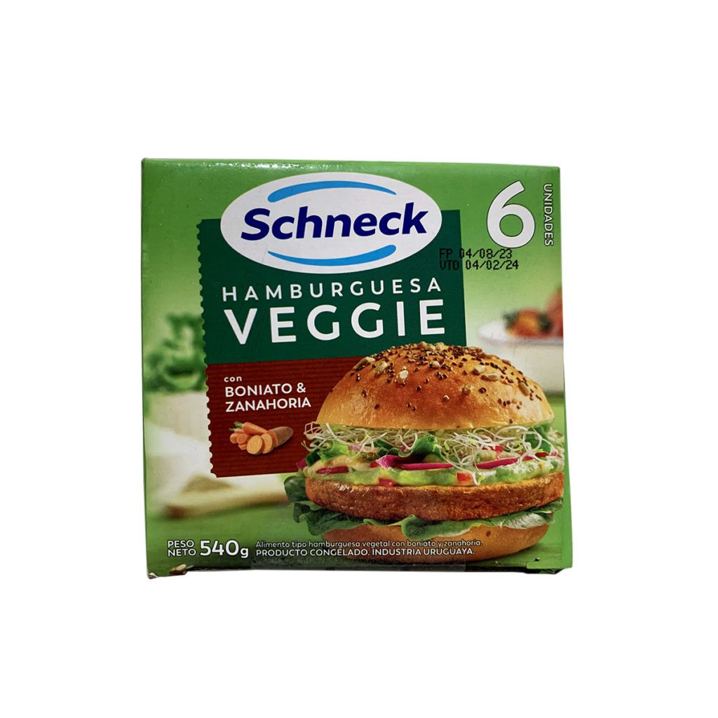 Hamburguesas Vegana Boniato y Zanahoria Schneck 6ud - Quesur